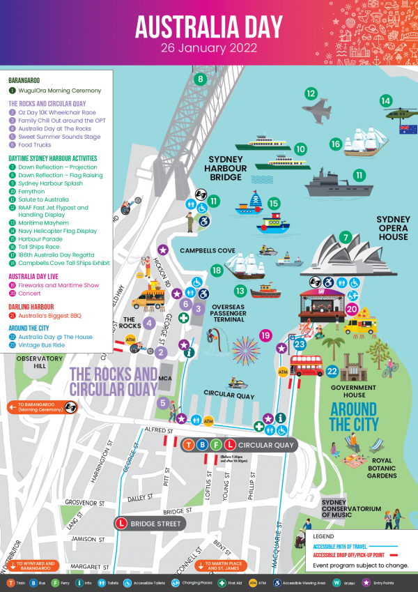 ♿Accessibility and inclusion Information - Australia Day in NSW